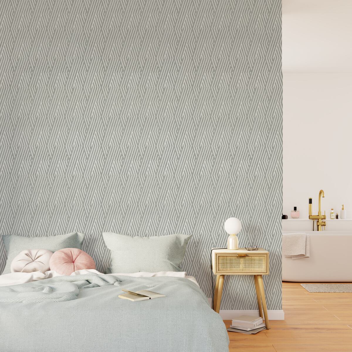 Papier peint intissé NEW VIBRATION coloris gris perle - 4MURS