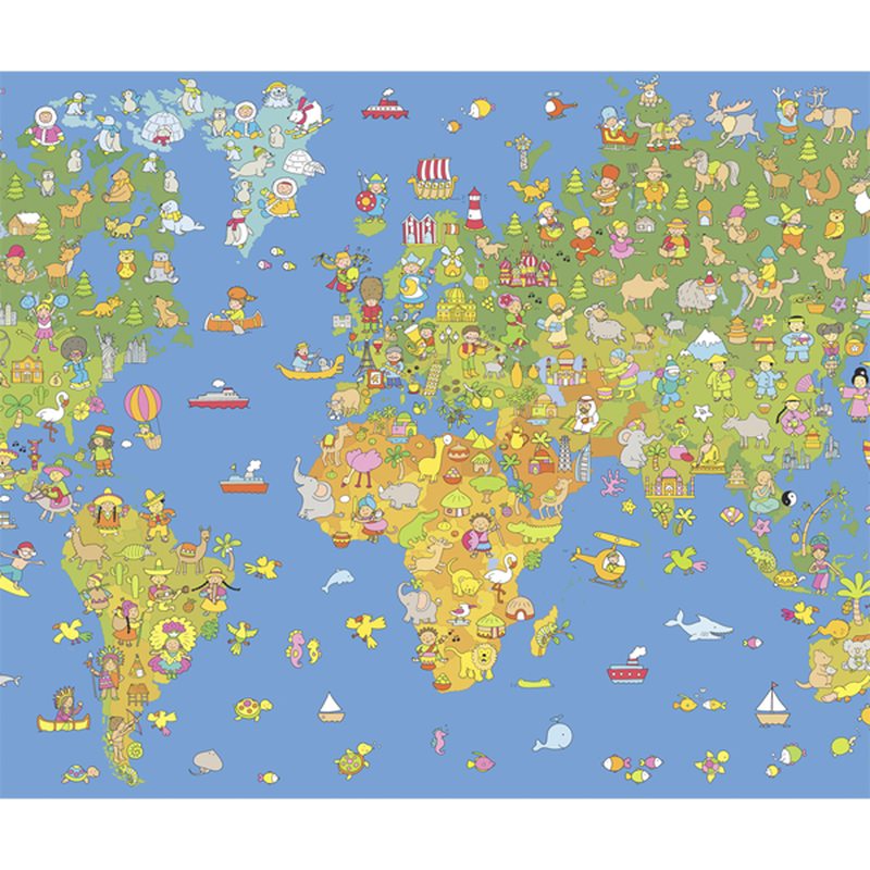 Papier peint panoramique XL WORLD MAP 300 x 250 cm - 4MURS