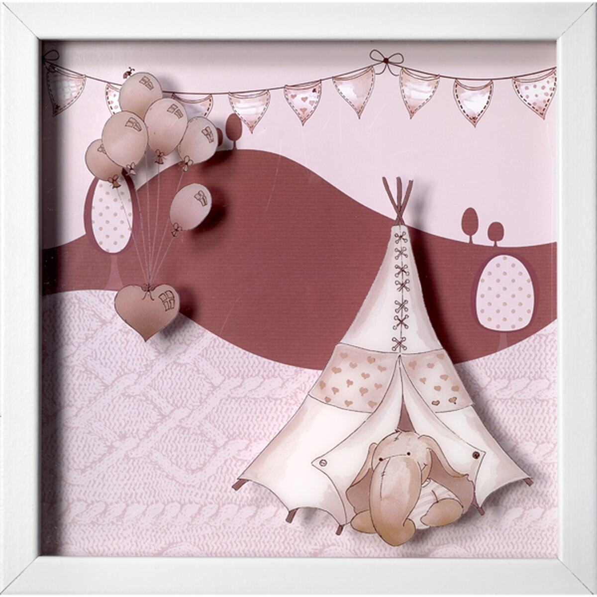 Tableau embelli POETIC PARTY 30 x 30 cm - 4MURS