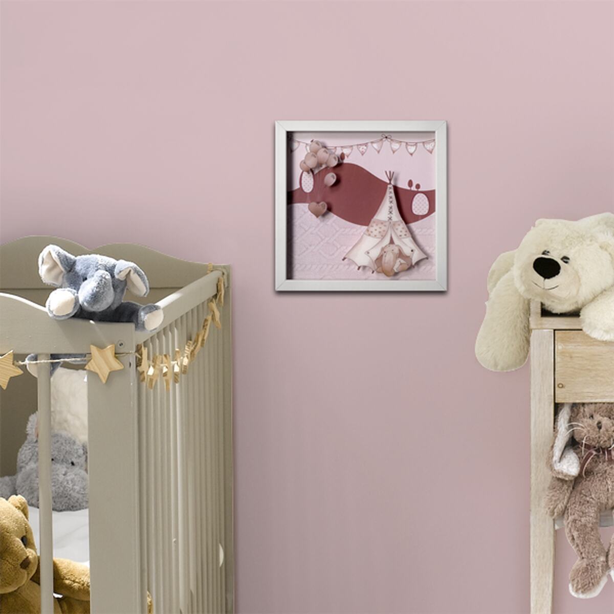 Tableau embelli POETIC PARTY 30 x 30 cm - 4MURS