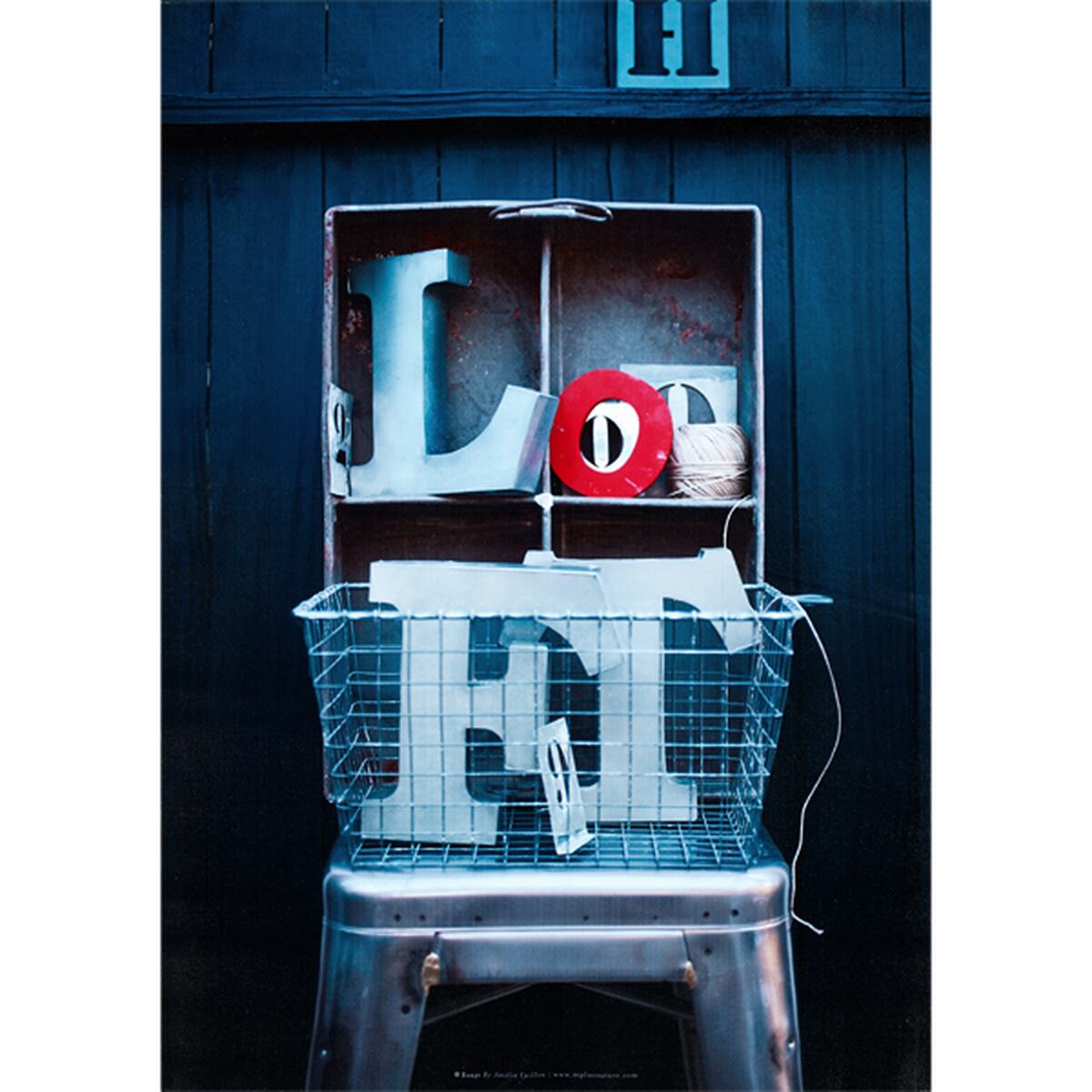 Toile imprimée LOFT WORDS 50 x 70 cm - 4MURS