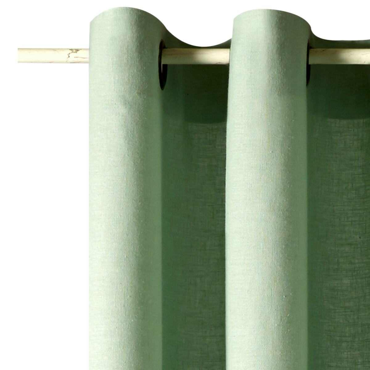 Rideau Lin LIN LAVÉ coloris vert menthol 140 x 250 cm - 4MURS