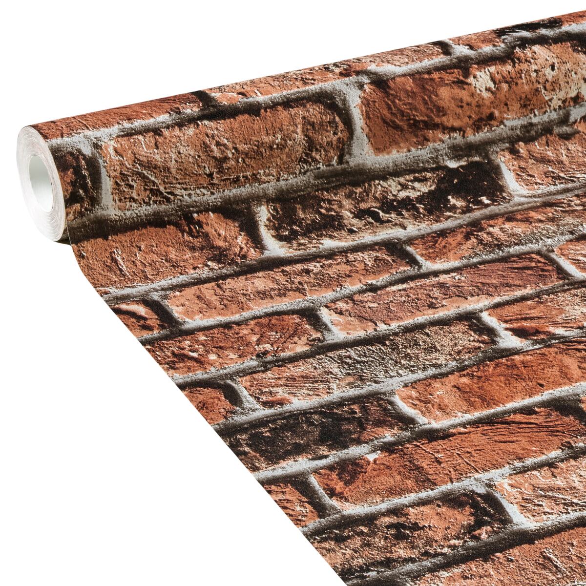 Papier peint intissé BRICK LANE coloris rouge brique - 4MURS