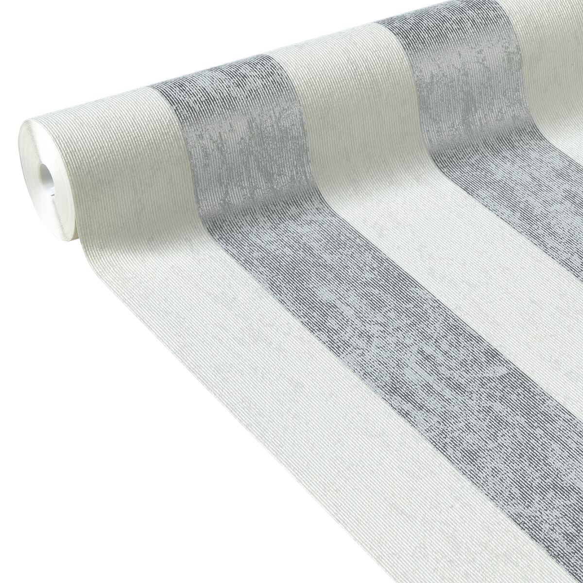 Papier peint intissé YORK STRIPES coloris blanc - 4MURS