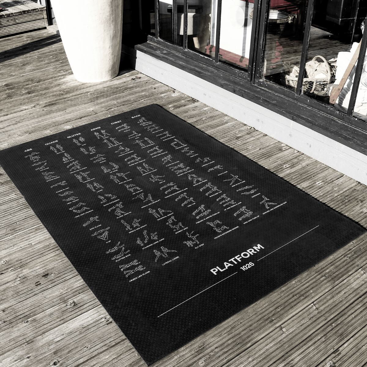 Tapis de sport PLATFORM coloris noir - 4MURS