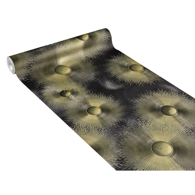 Papier peint intissé ELLE DECORATION ELLEN coloris doré - 4MURS