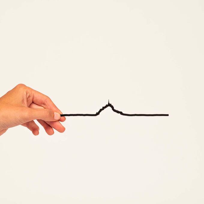 The Line Déco murale métal THELINE DUBAI XL coloris noir - 4MURS