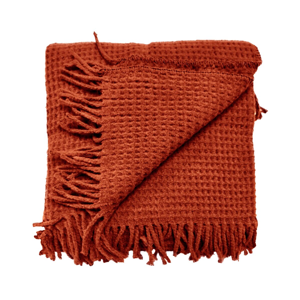 Plaid SELIA coloris rouge - 4MURS