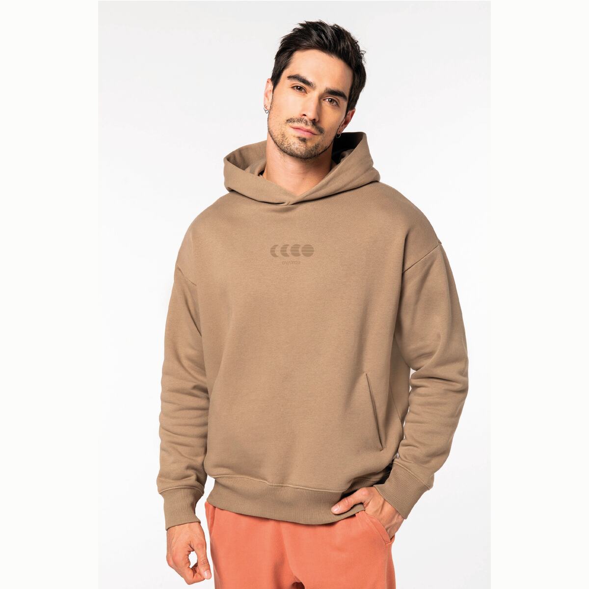 Qvattor Pull capuche ECLIPSE M coloris marron - 4MURS