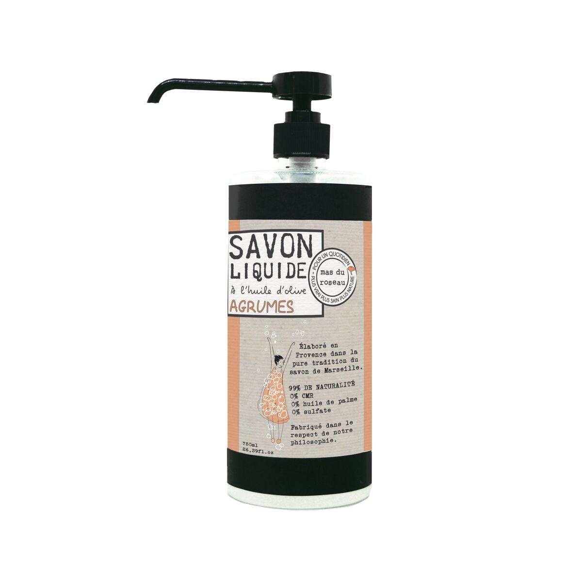 Mas du Roseau Savon liquide AGRUMES agrumes - 4MURS