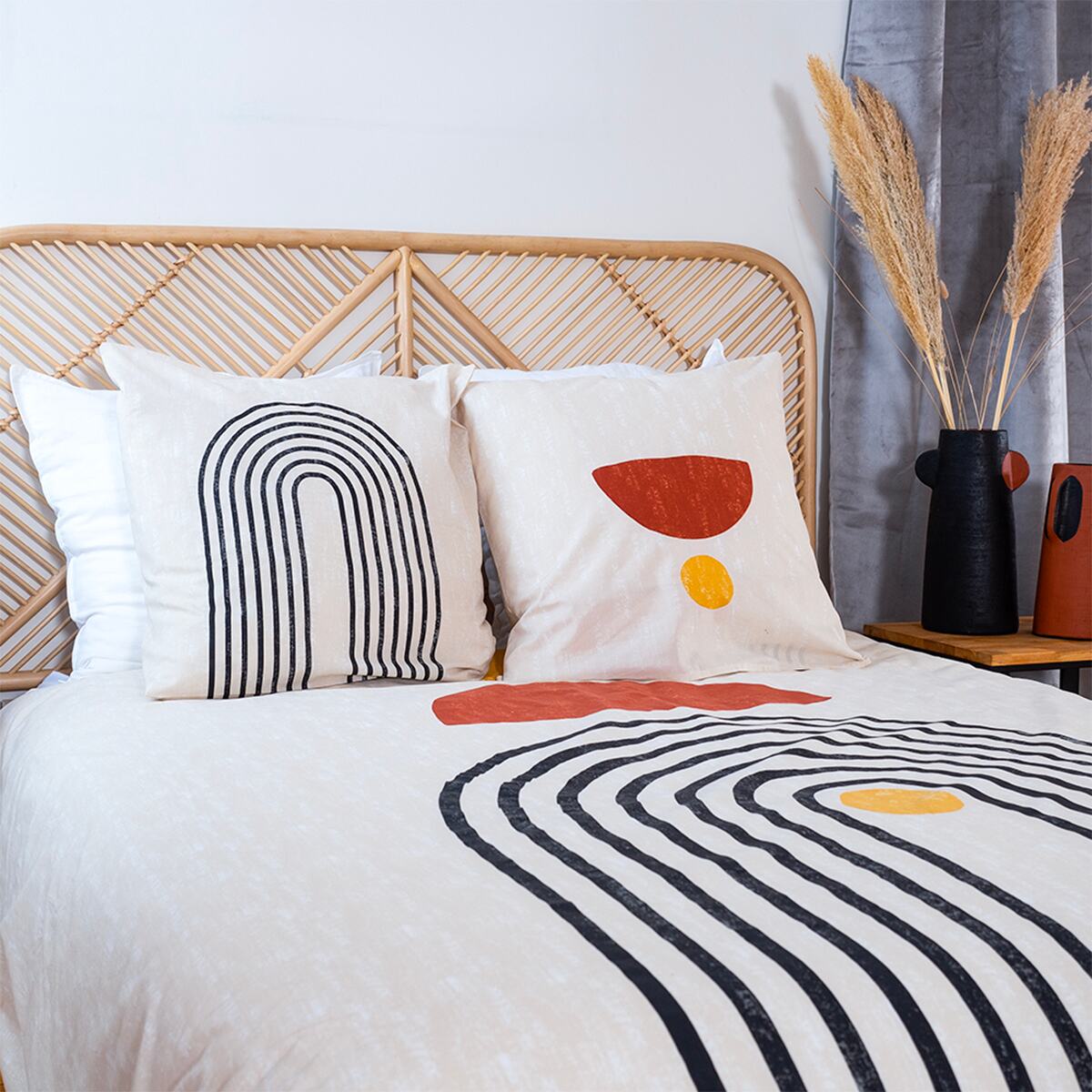 Parure de lit en toile de coton PONT 260 x 240 cm - 4MURS