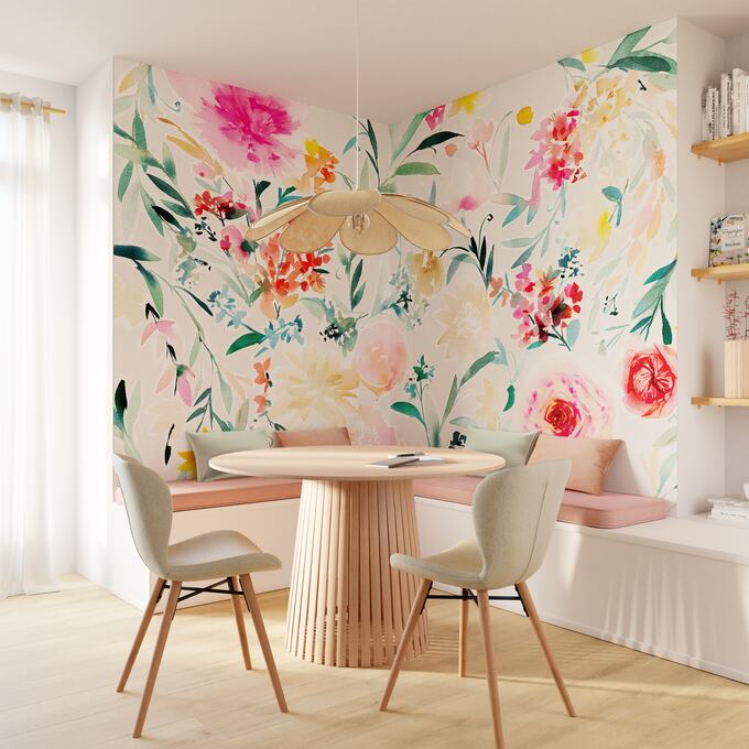 4MURS Papier peint intissé MELISSANDE coloris multicolore - 4MURS