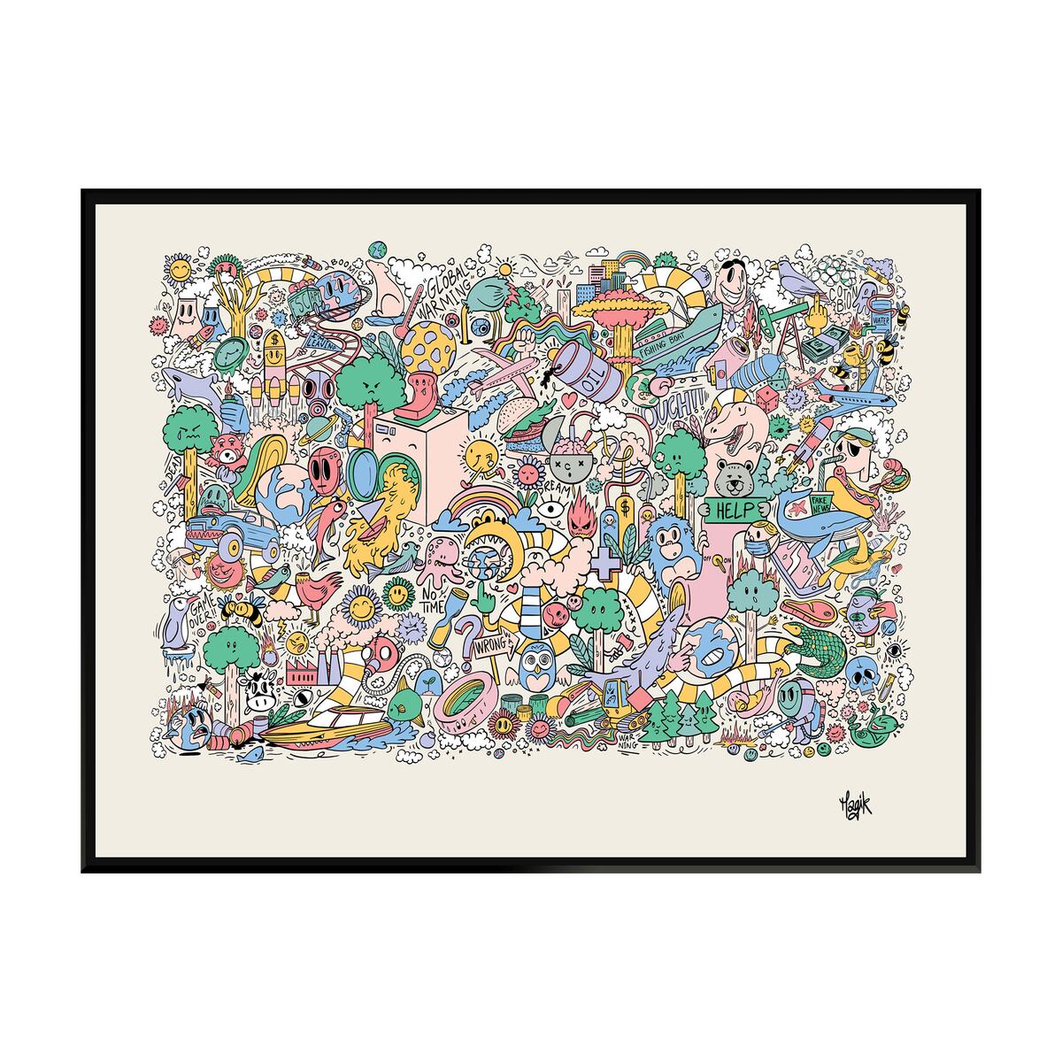 4MURS Tableau STREET ART coloris multicolore - 4MURS