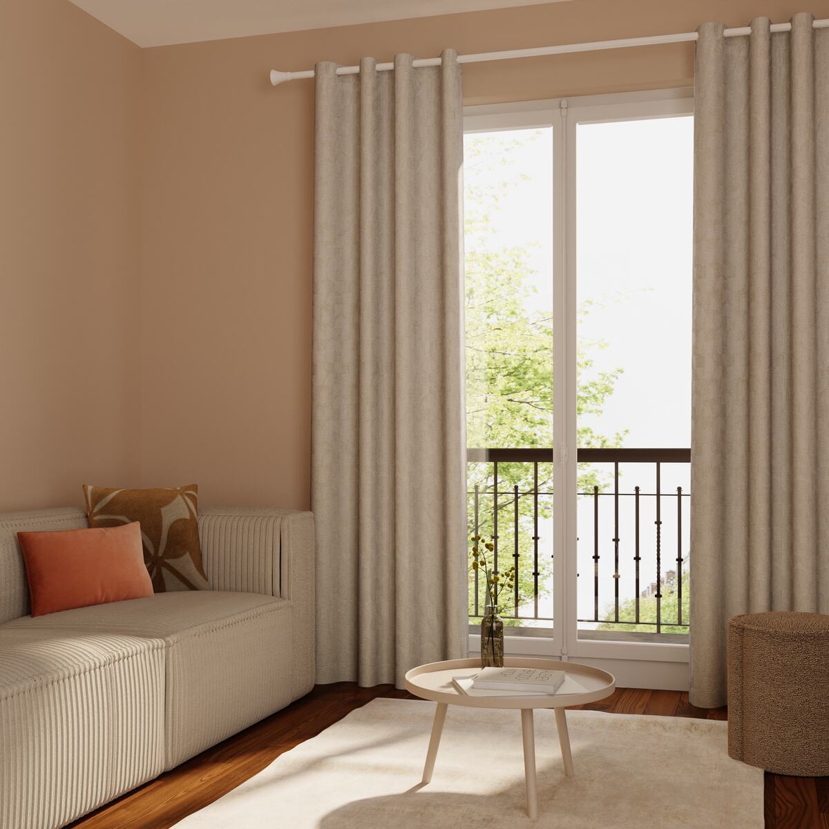 4MURS Rideau DIONE coloris beige 140 x 260 cm - 4MURS